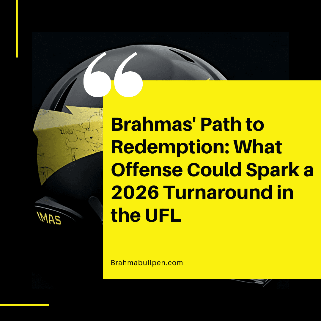 Brahmas' Path to Redemption: What Offense Could Spark a 2026 Turnaround ...
